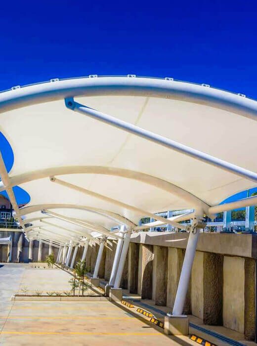 Cantilever Car Parking Tensile Structures - CanopyWorld
